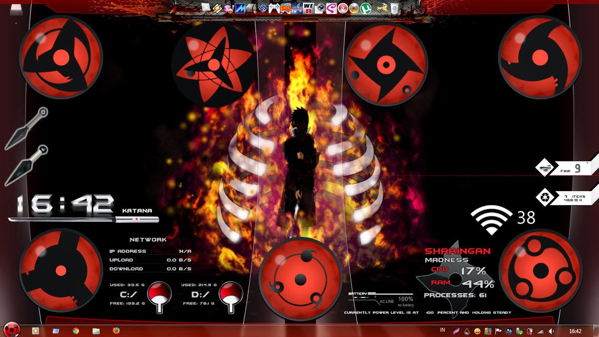Skin Rainmeter Naruto Shippuden | AnimeSkin