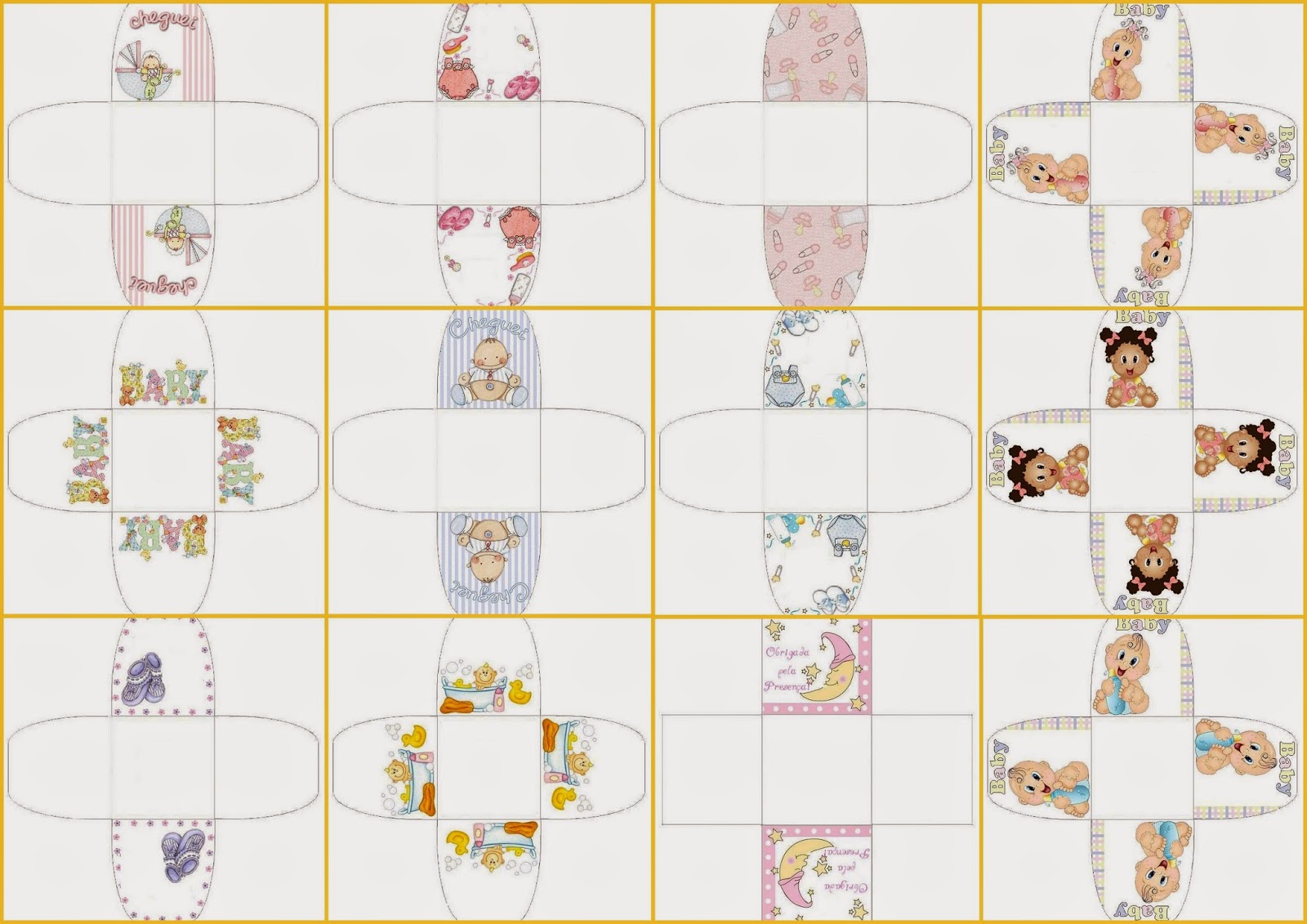 Babies: Free Printable Open Boxes. - Oh My Baby!