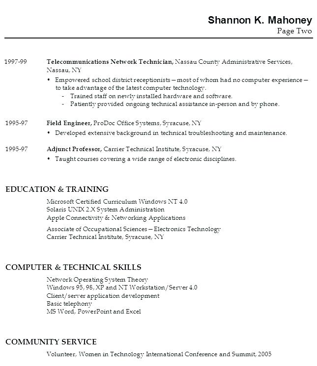 Standard Resume Examples 2019 - Resume Templates