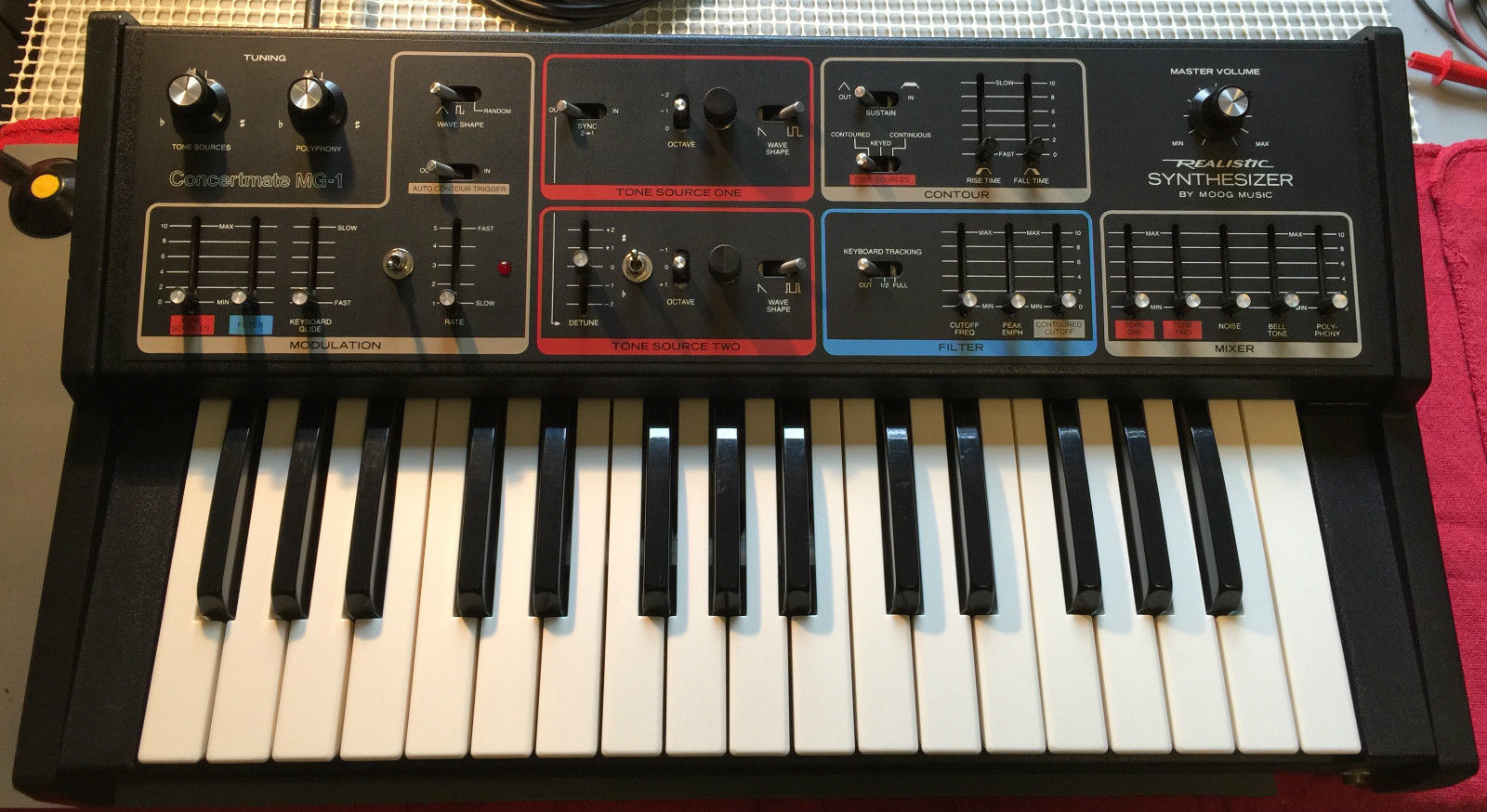 MATRIXSYNTH: Moog Realistic MG-1 Analog Synthesizer. Pro Restored and ...