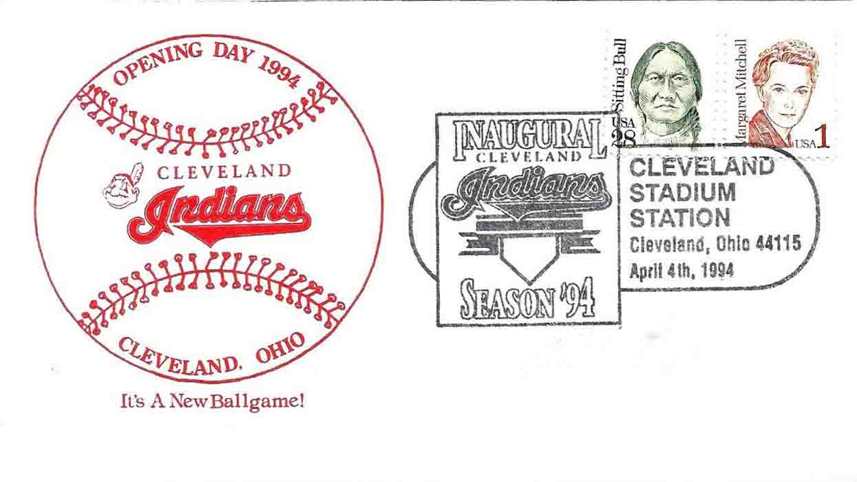 Baseball Stamps & Postmarks: Cleveland Indians