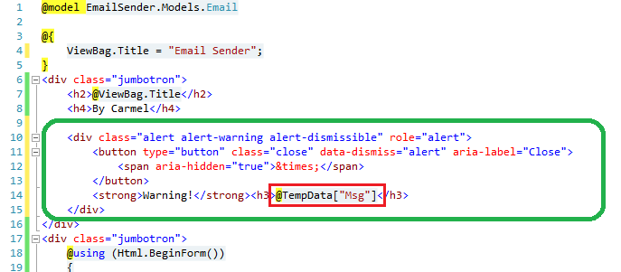 The ASP.NET MVC Club: How To Add a Bootstrap Alert to an MVC View