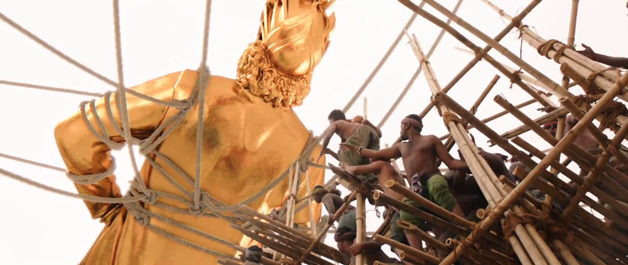 Golden sands of art: BAHUBALI