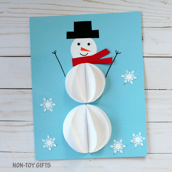 Super dzieciaczki: Zima, prace plastyczne dla dzieci - Bałwanek