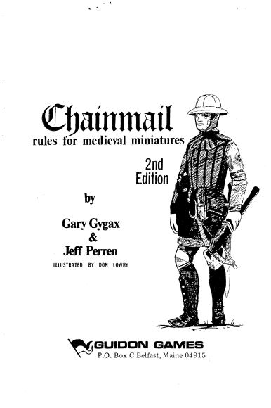 Rol de los 90: Chainmail: el primer juego de Gary Gygax