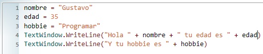 CodigoGX: Codigos de programación: Capitulo 6: Small Basic. Variables ...