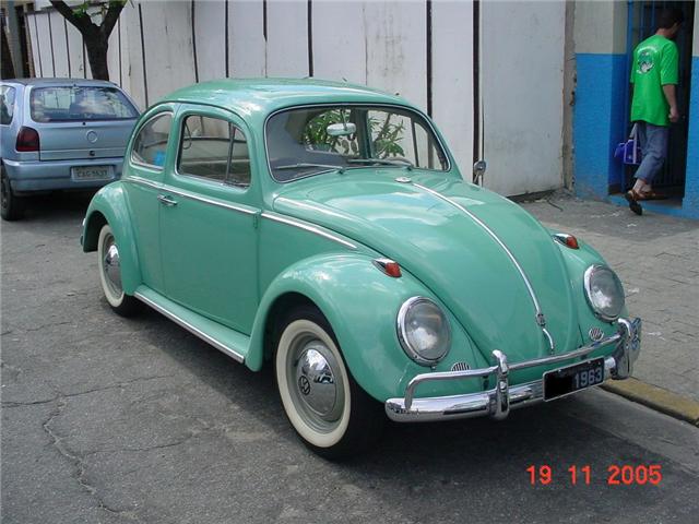 VW's Antigos: Fusca 1963 Verde Turquesa
