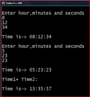 C++ PROGRAMS: ADDING 'TIME' OBJECTS AND DISPLAYING THE RESULT IN HH:MM ...