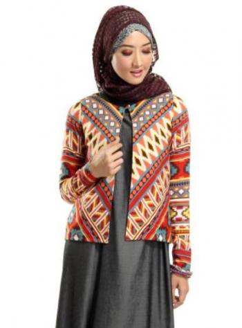 30+ Cardigan Batik Modern Terbaru yang Modis | Model Baju Batik Kantor