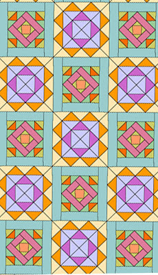 Cloud of Quilt Patterns: Mrs. Cleveland's Choice