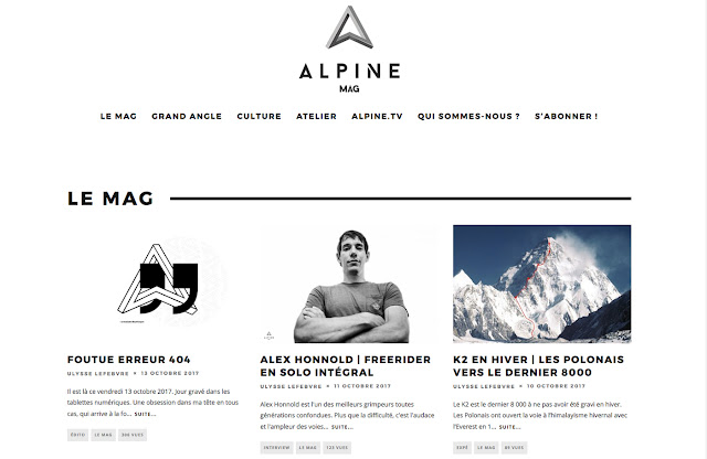 Les actus en montagne et ailleurs: Alpine Mag, nouveau magazine en ligne