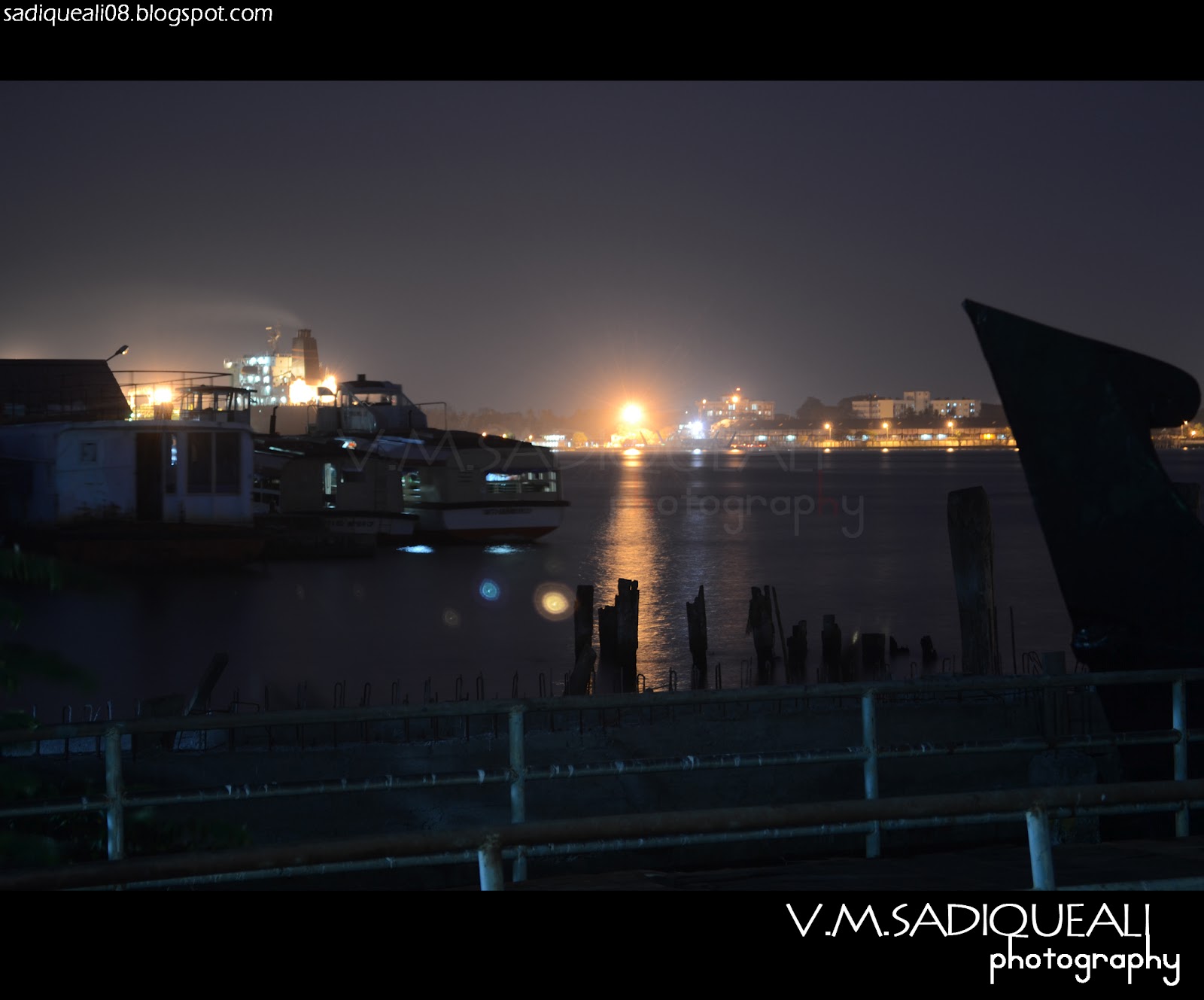 V.M SADIQUE ALI photography: kochi marine drive night