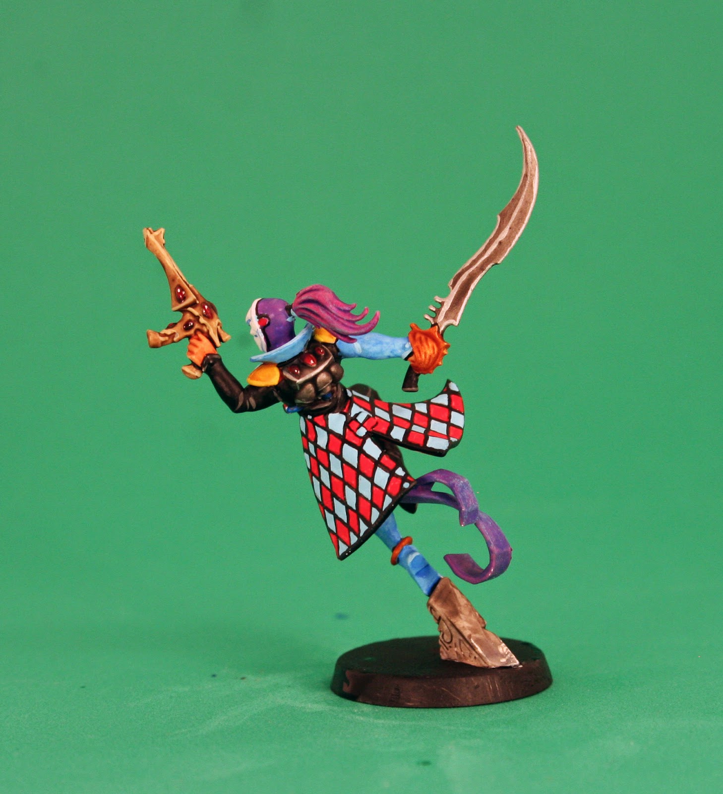 Florida Miniature Painting: Harlequin Player Step by Step Tutorial