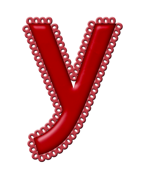 Abecedario Rojo con Orlas. - Oh my Alfabetos!