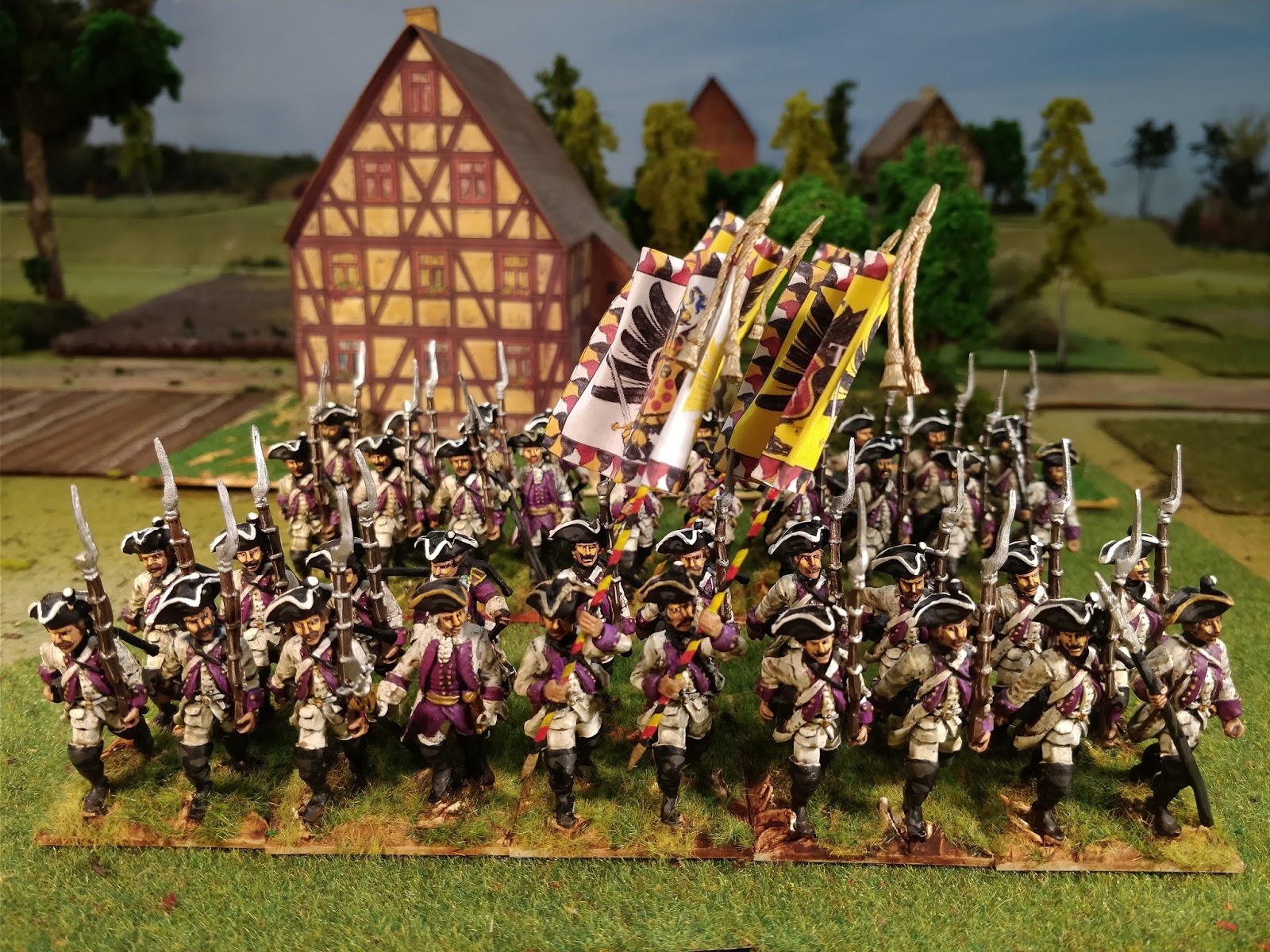Painting Wargames Figures: 40mm WAS/SYW Austrian IR Daun