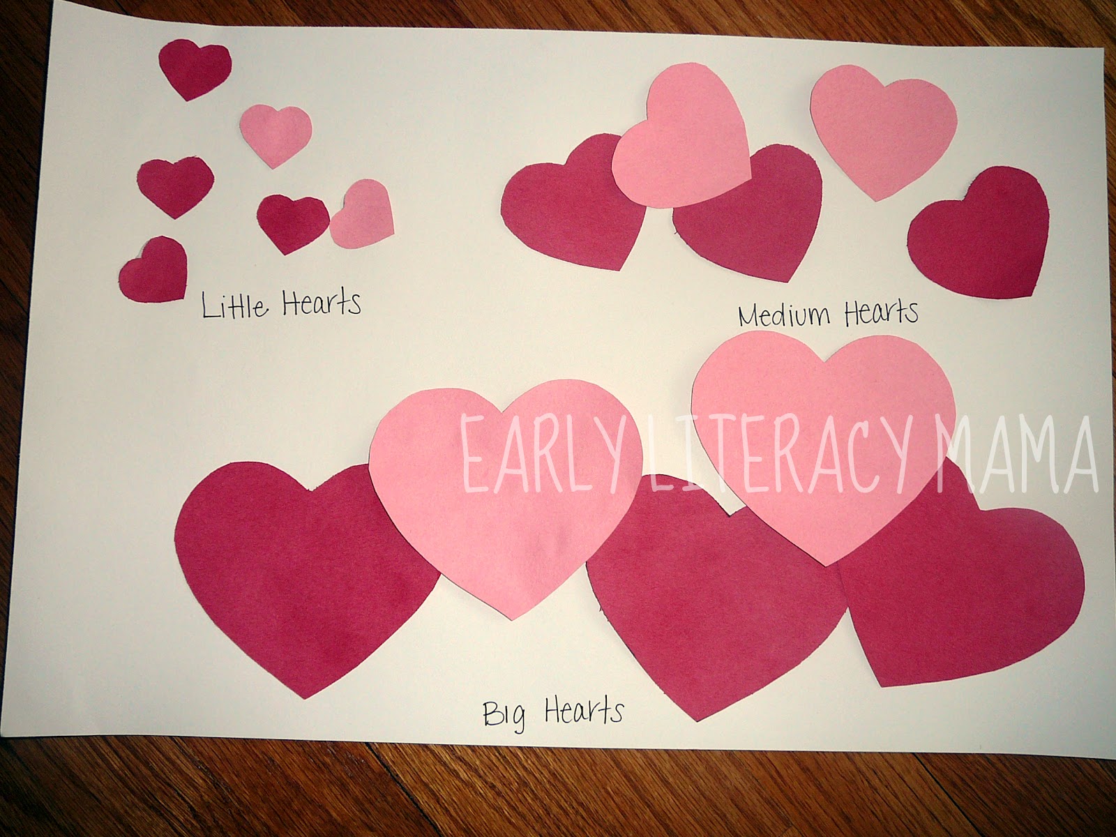 Early Literacy Mama: Valentine's Day Heart Sorting and Other Fun!