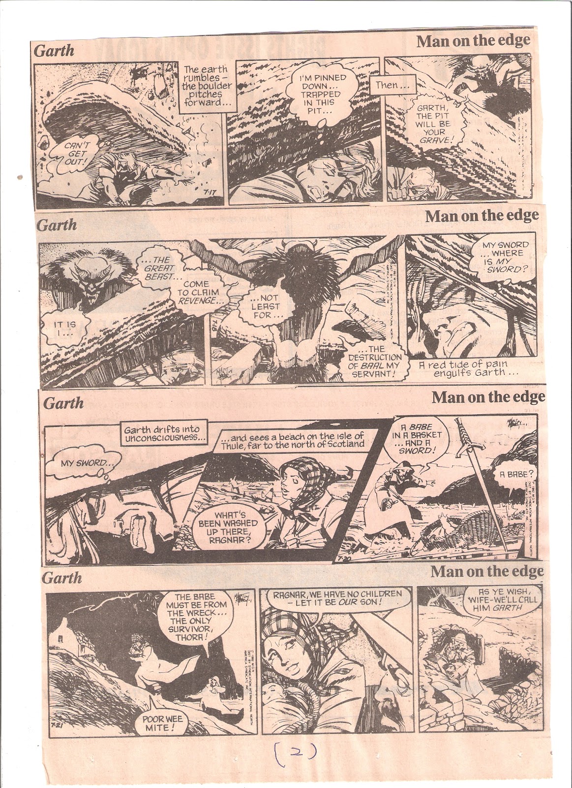 doctor who loved comics: garth story -man on the edge