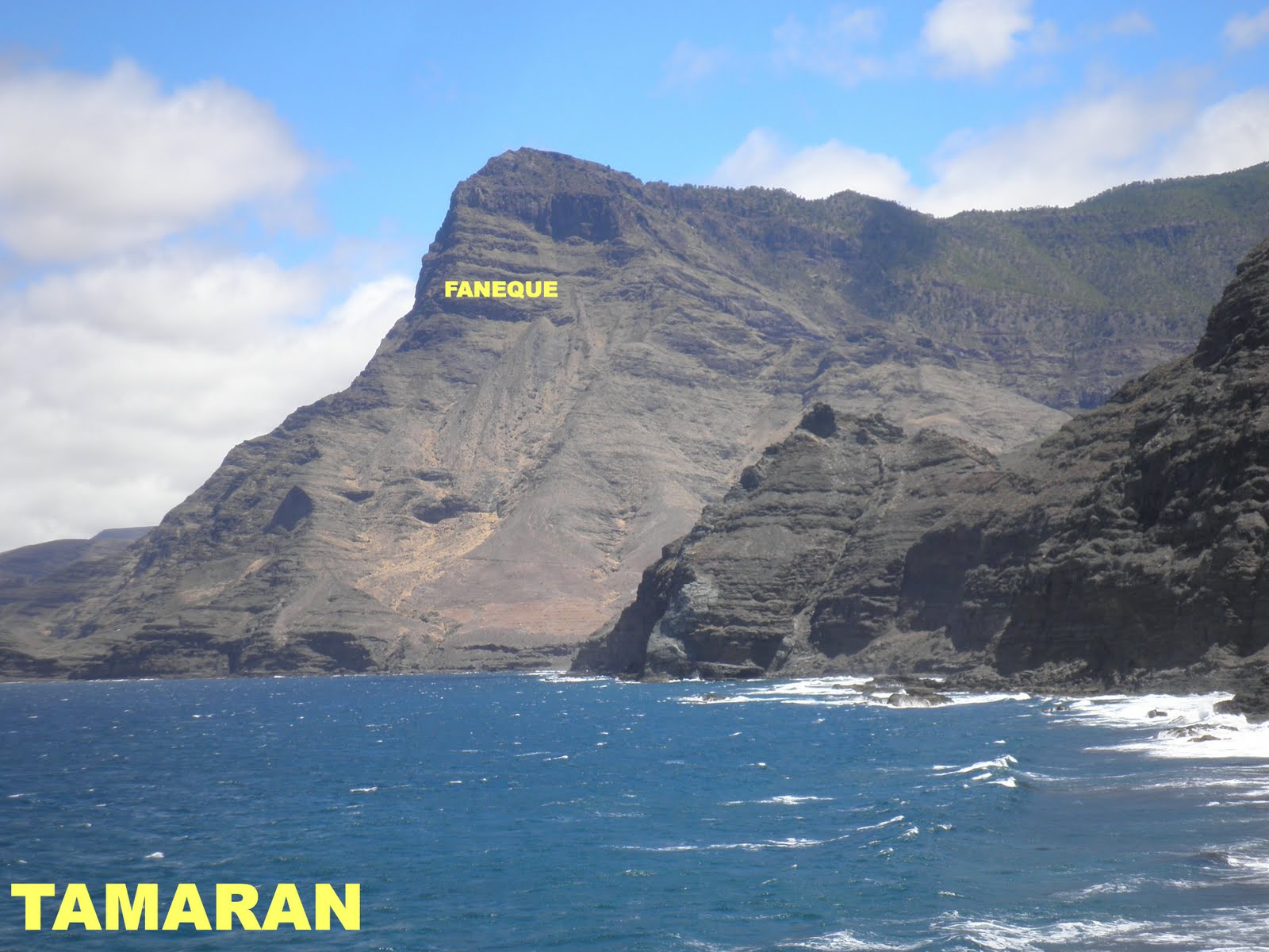 TAMARAN: ARTENARA DE TAMARAN FORMACIONES GEOLOGICAS PLAYAS VIRGENES