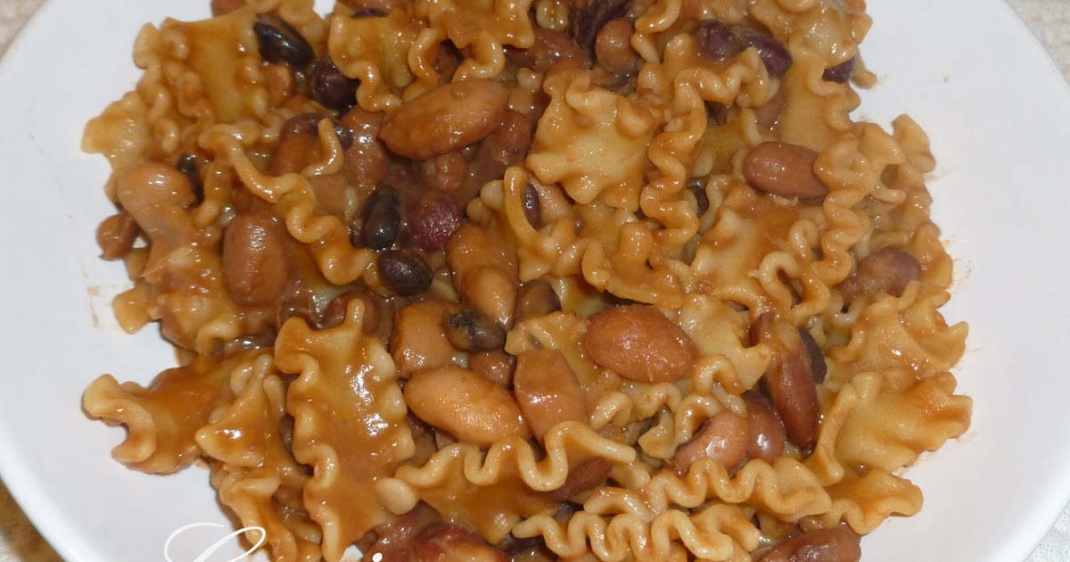 Cucinare con me: Fagioli misti con mafalde corte