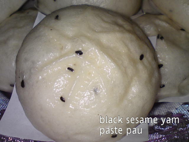 Cooking Pleasure: Black Sesame Yam Paus