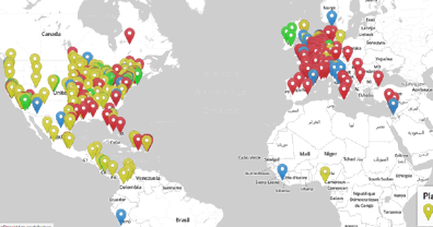 Naming Streets For Martin Luther King - Original Global Map