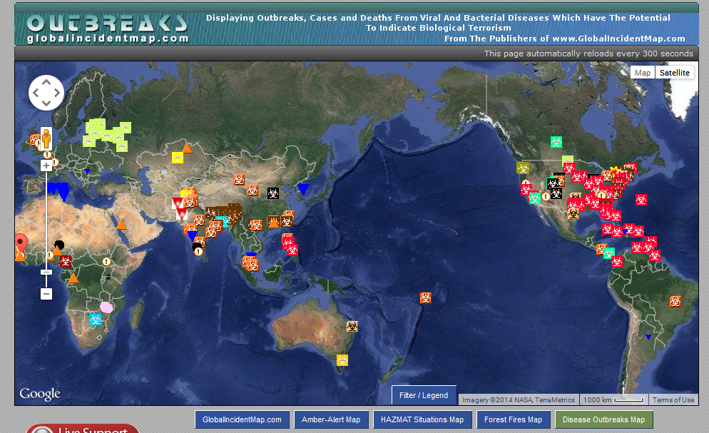 Crean mapa interactivo global que muestra el avance del ébola y otras ...