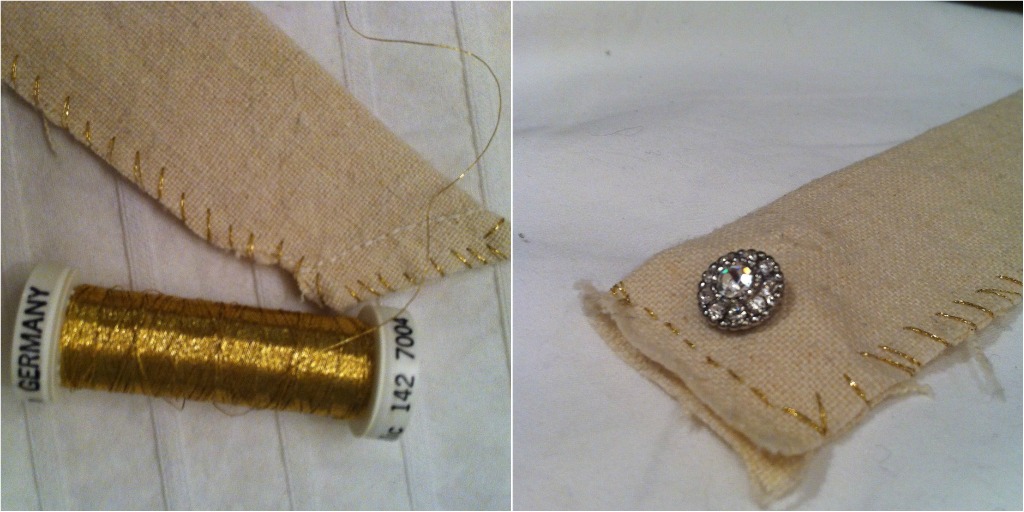 Runaway Thrift: DIY: Cloth bracelet