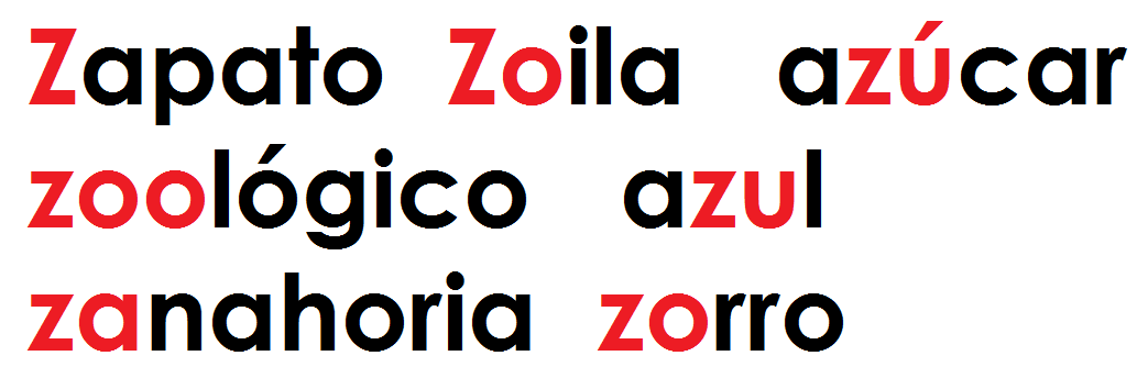 MI GRADO PRIMERO: La letra Z