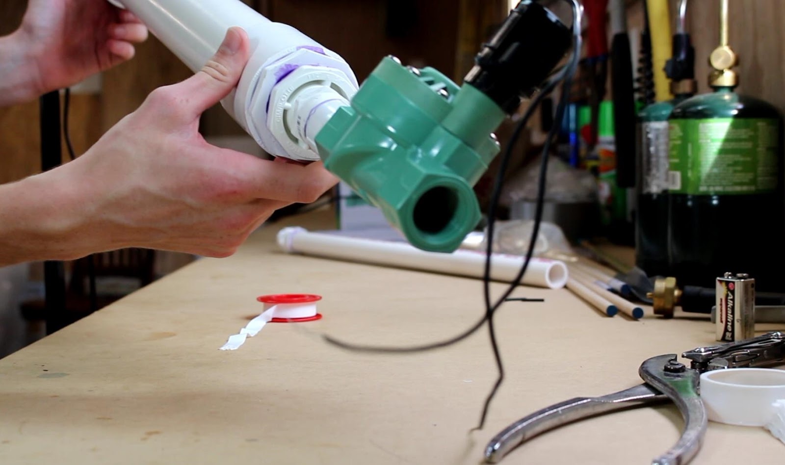 Jake Makes: PVC Air Cannon with Sprinkler valve