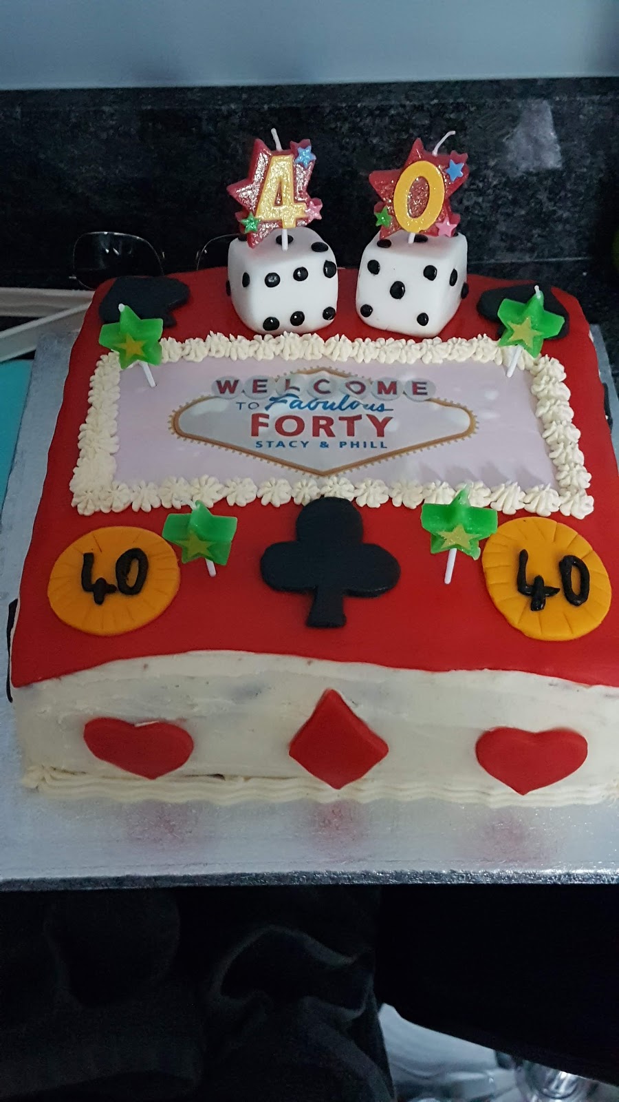 Viva Las Vegas Birthday cake