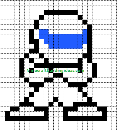 Minecraft Pixel Art Templates: Stig (Top Gear)