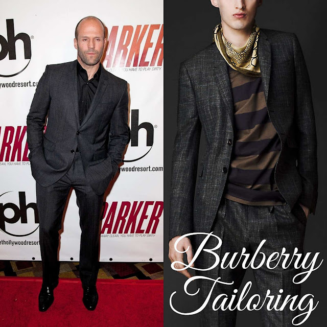 Jason Statham en Burberry Tailoring – “Parker” Las Vegas Premiere