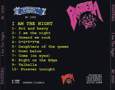 AOR Night Drive: PANTERA (Hair Metal) - I Am The Night