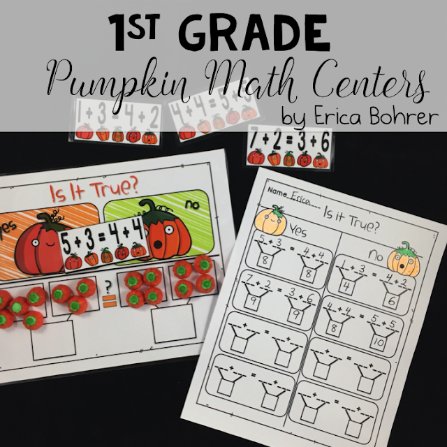 1st Grade Pumpkin Ideas & a Freebie