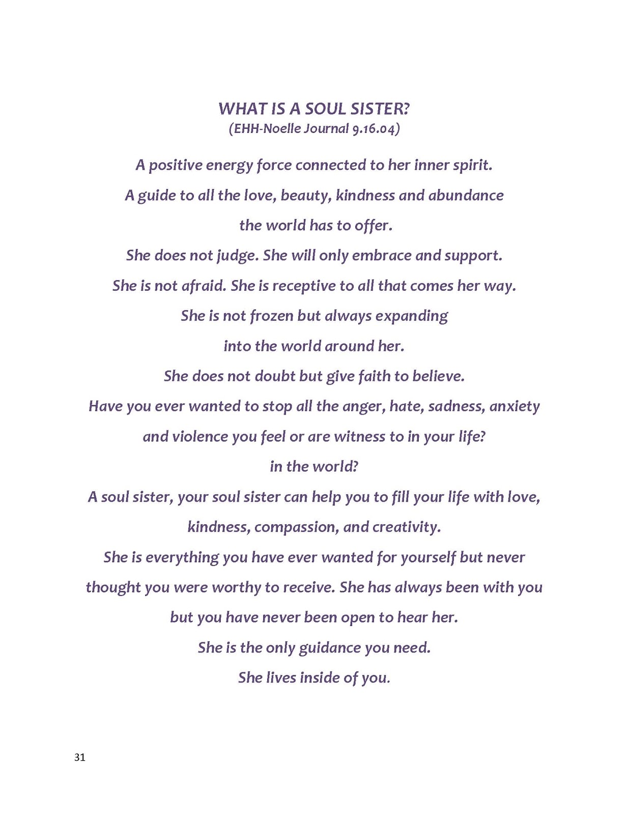 Soulful ~ Beautiful ~ Self