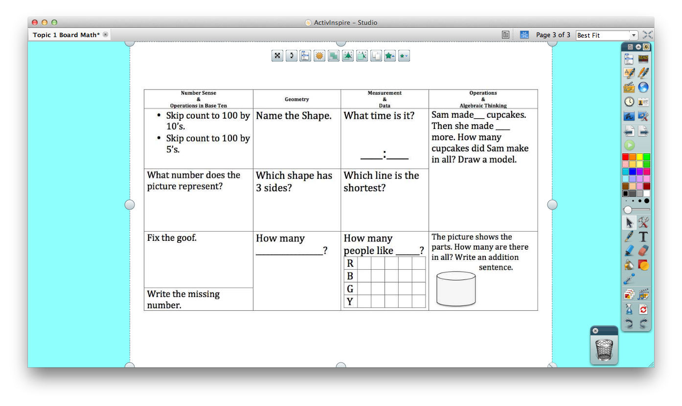 Diapers, Dollars, and Diplomas: Promethean Board Math (A How To)