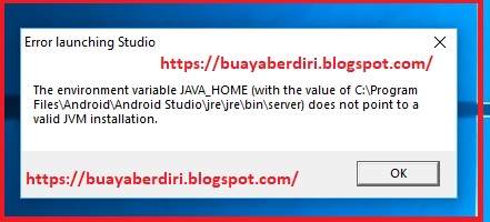 Mengatasi Error does not point to the valid JVM installation di Android Studio