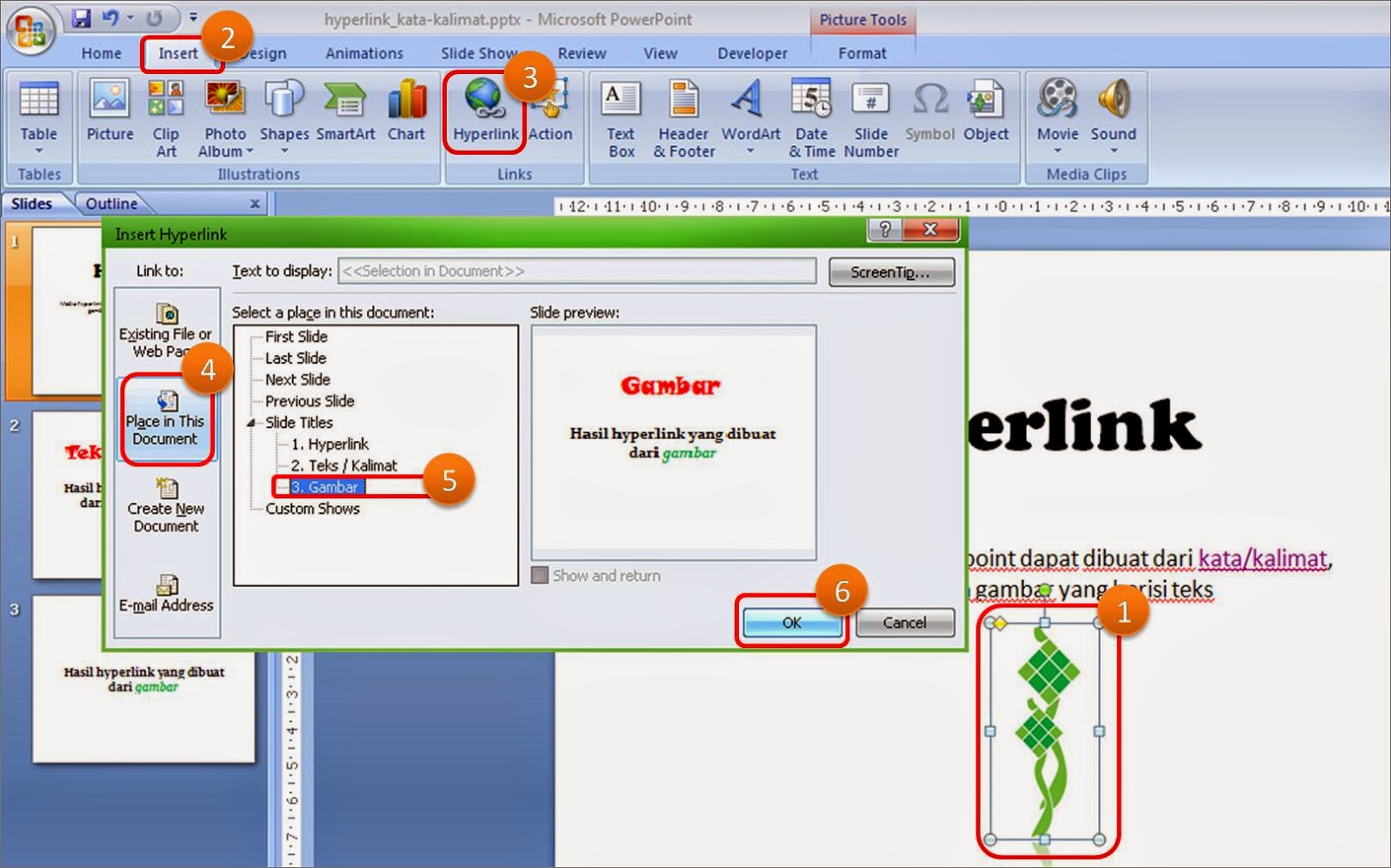 Cara Membuat Hyperlink Gambar di Powerpoint | Powerpoint Interaktif