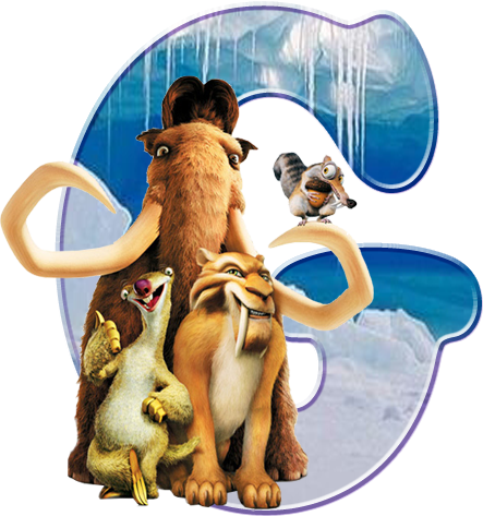 Alfabeto de Ice Age "en el hielo". - Oh my Alfabetos!