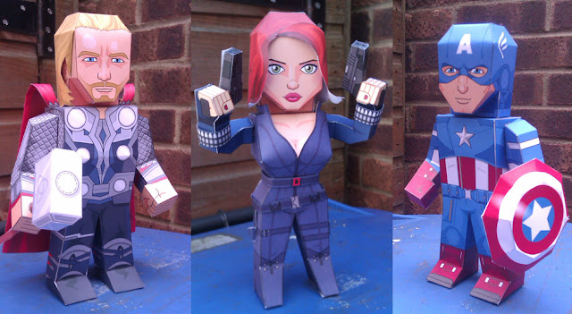 Fruitless Pursuits: My Paper Heroes: Papercraft Avengers!