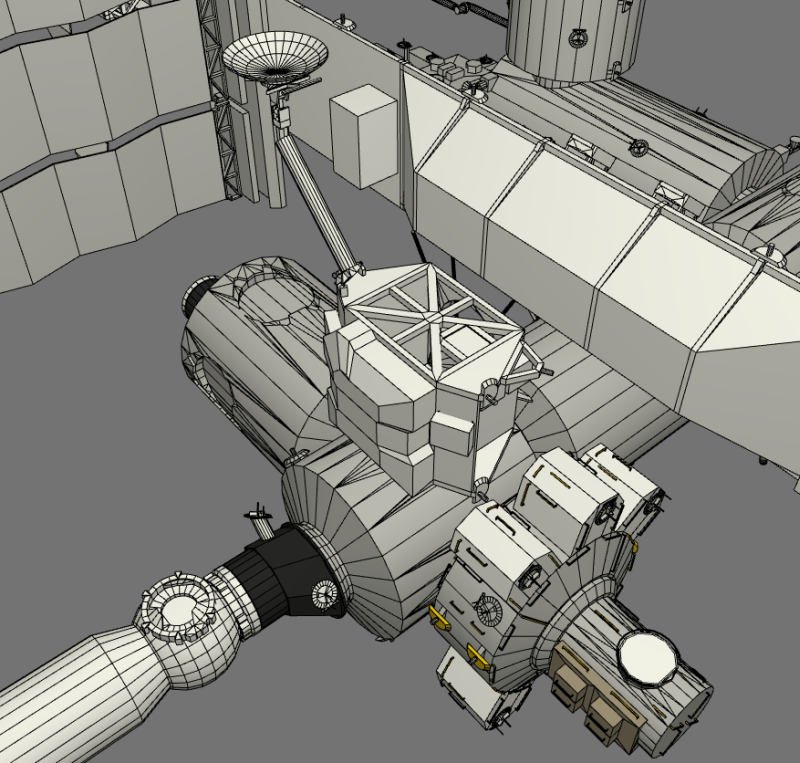 Desktopsimmer's 3D Models: ISS Low Res Model - Z1 Truss (Part 7)