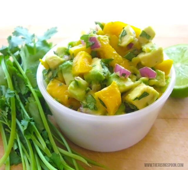 Mango Avocado Salsa | The Rising Spoon