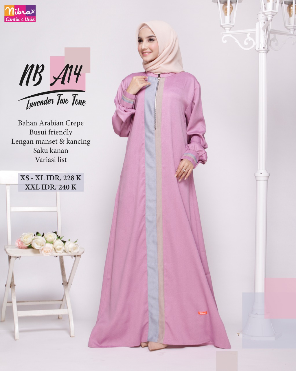 KOLEKSI GAMIS NIBRAS TERBARU NB A14