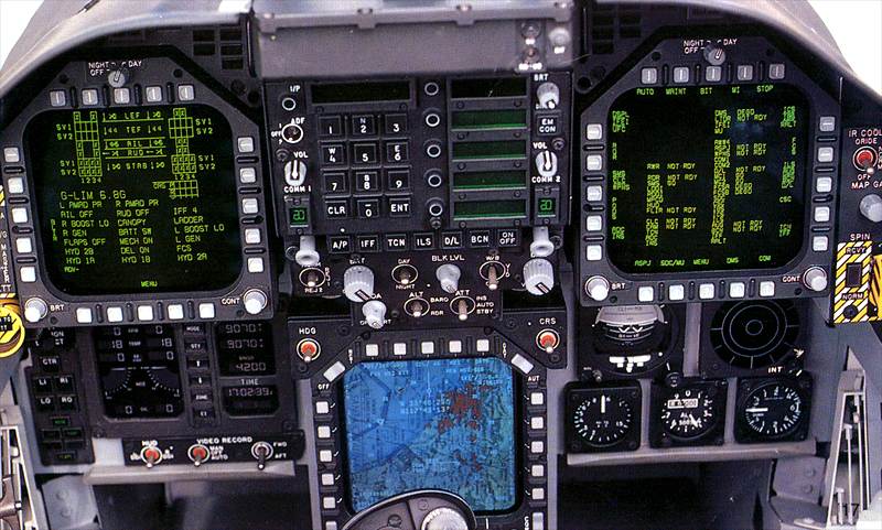 El HSI del F-18 y el bombardeo de precisión