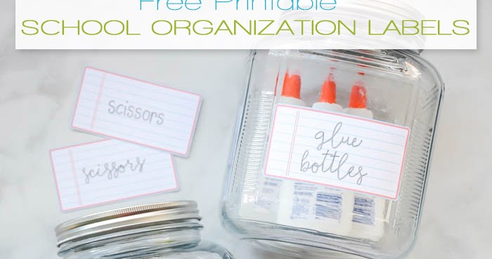 Free Printable School Supply Labels | i should be mopping the floor