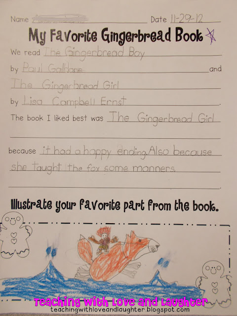 Teaching With Love and Laughter: Gingerbread Week, Freebie, and a ...