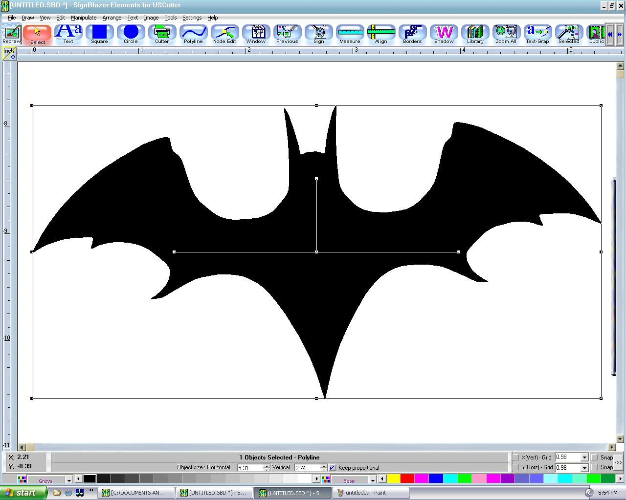 dreidimensionale: Vinyl Cutting Using SignBlazer