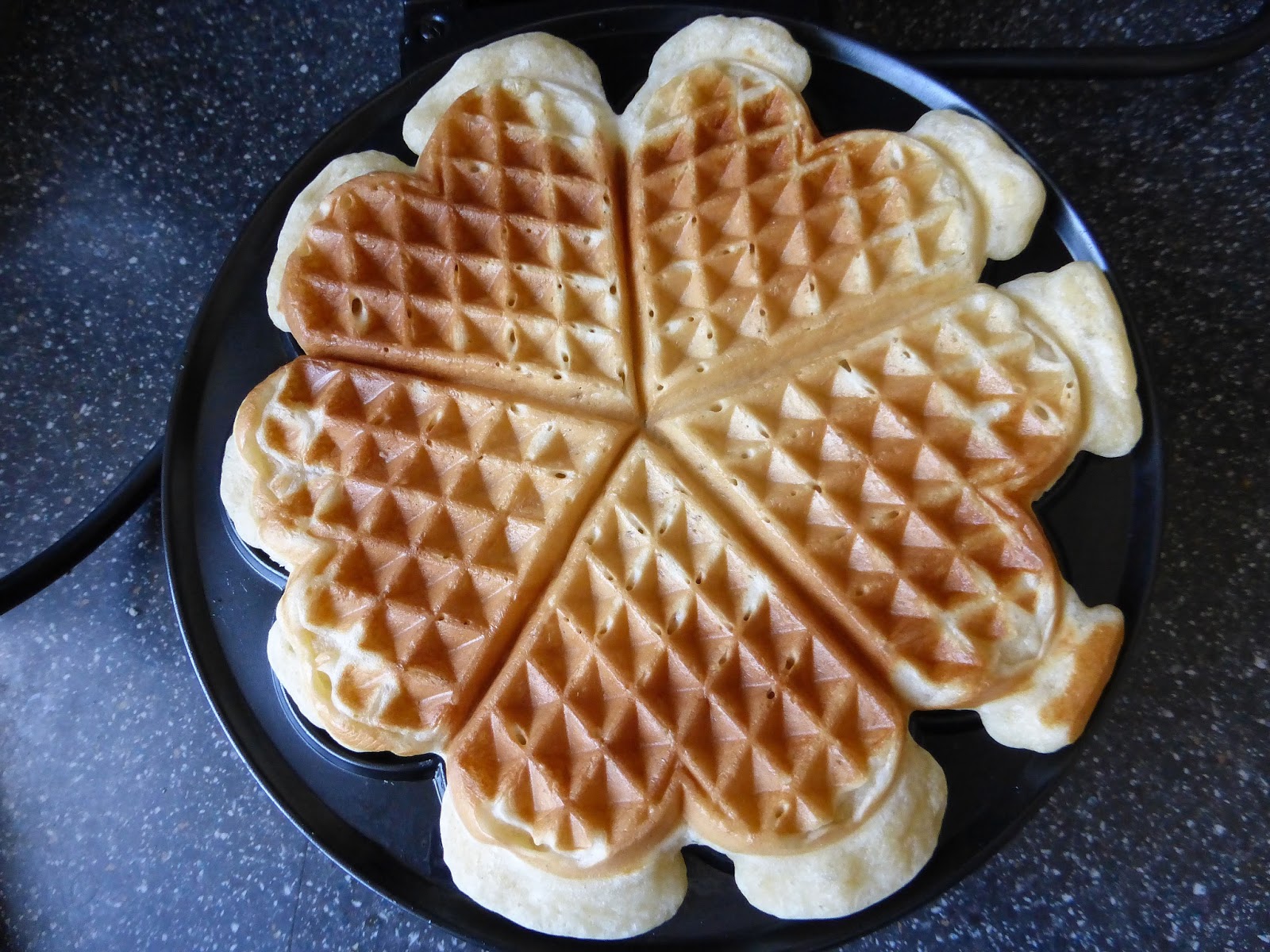 Waffles with Matcha Ice Cream, Red Bean and Fruit (No-Churn Ice Cream ...