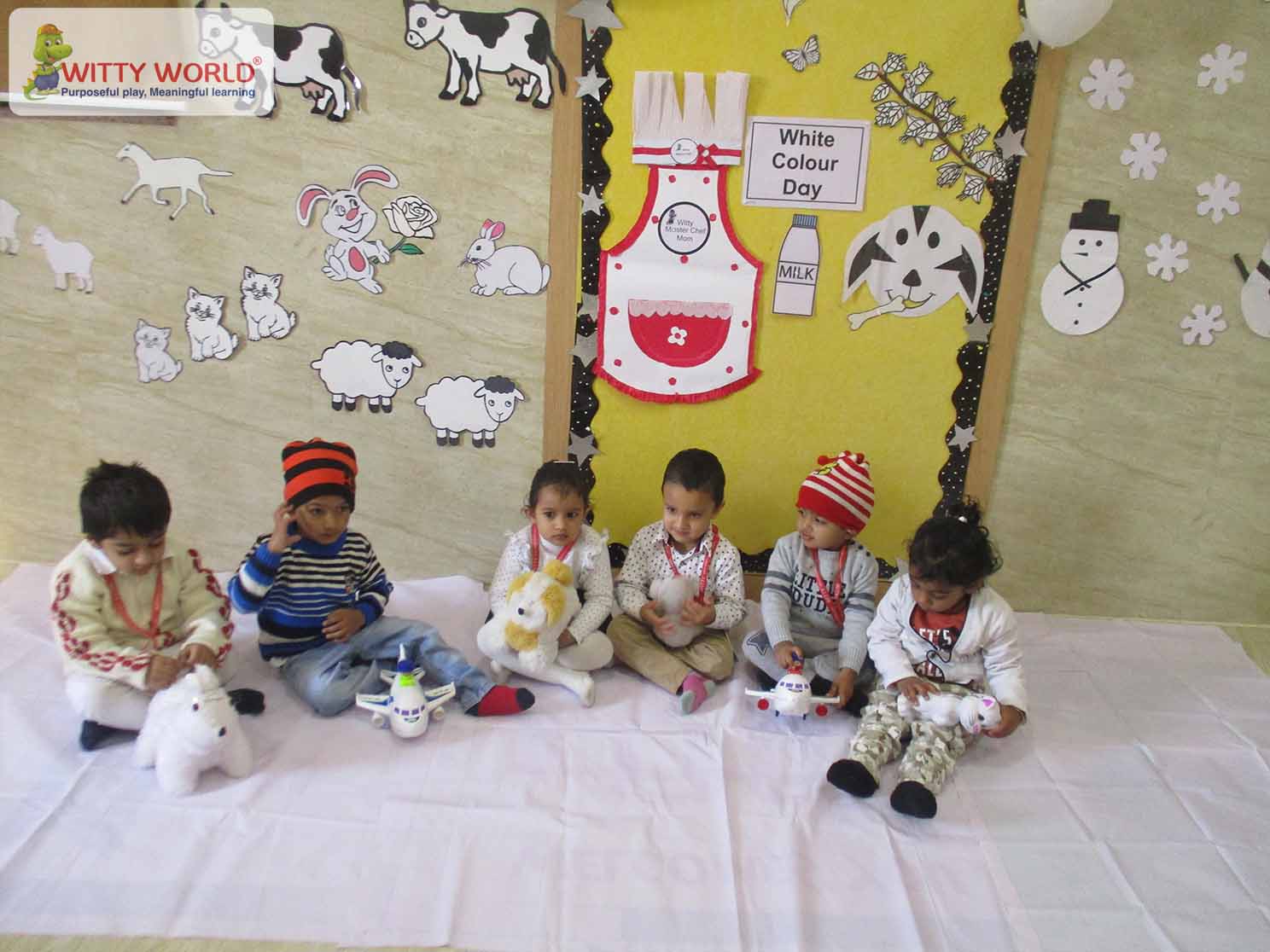 On the top of the World...: White Colour Day Celebration by Playgroup ...