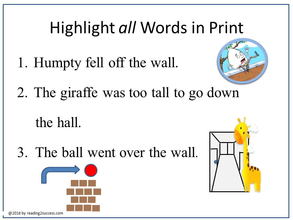 Reading2success: Onset and Rime Activities